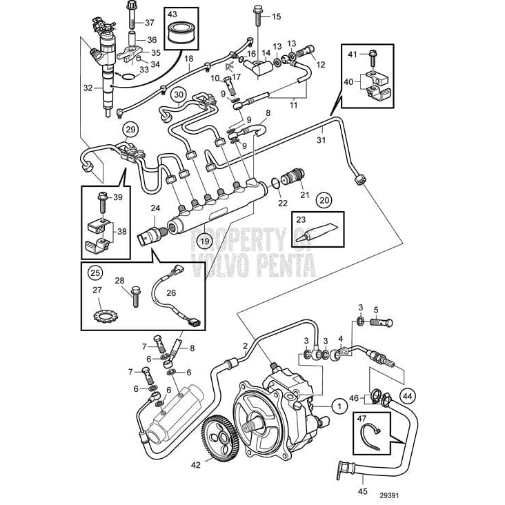 Volvo Penta 3588025 Water Tubes | FirstChoiceMarine.com – First Choice Marine