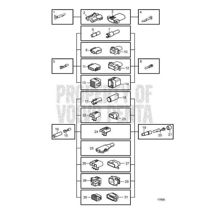 Volvo Penta 969831 Wiring Connectors | FirstChoiceMarine.com – First ...