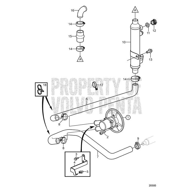 Volvo Penta 3860922 Molded Hoses | FirstChoiceMarine.com – First Choice ...