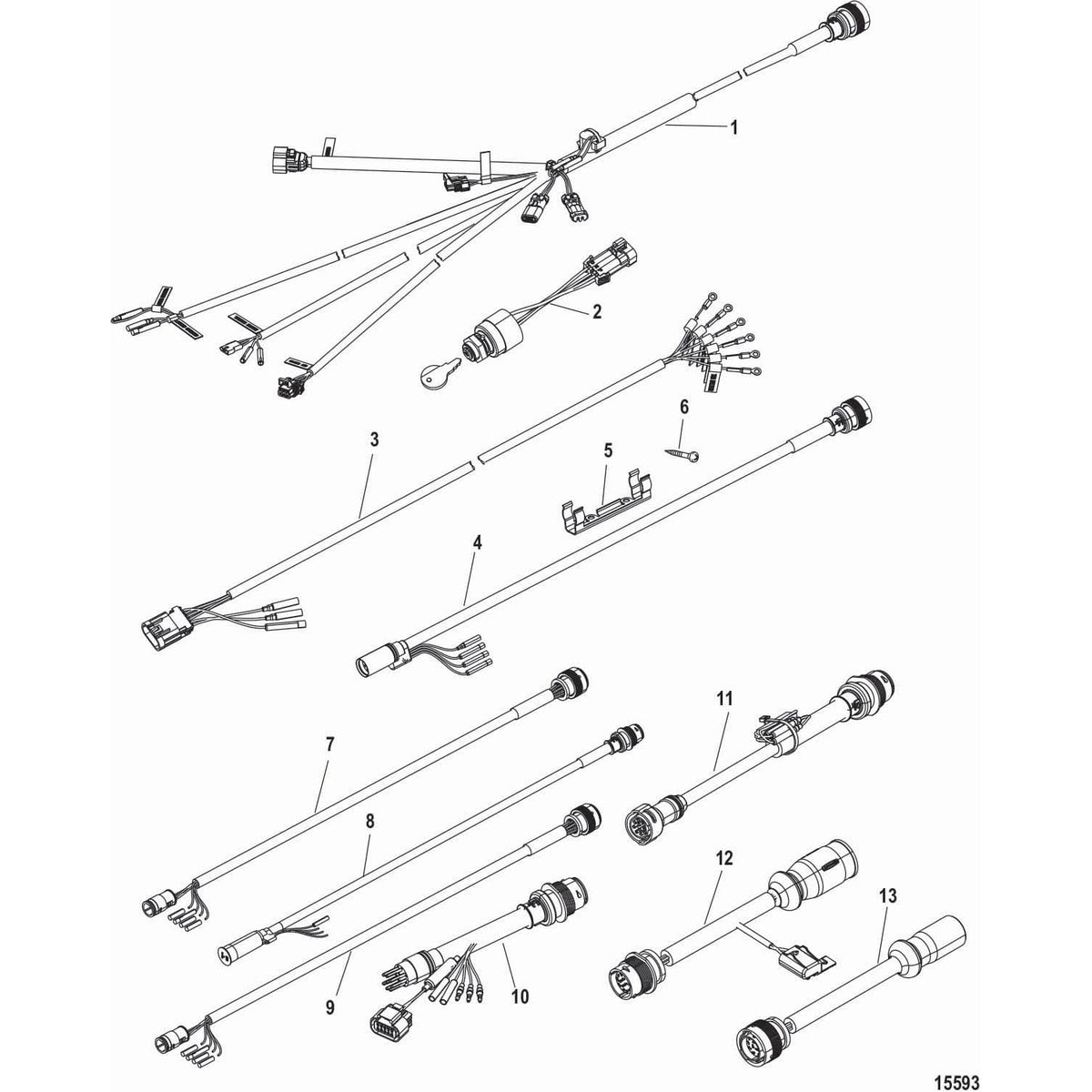Mercury Marine 84-8M0153356 Wiring Harness | FirstChoiceMarine.com ...