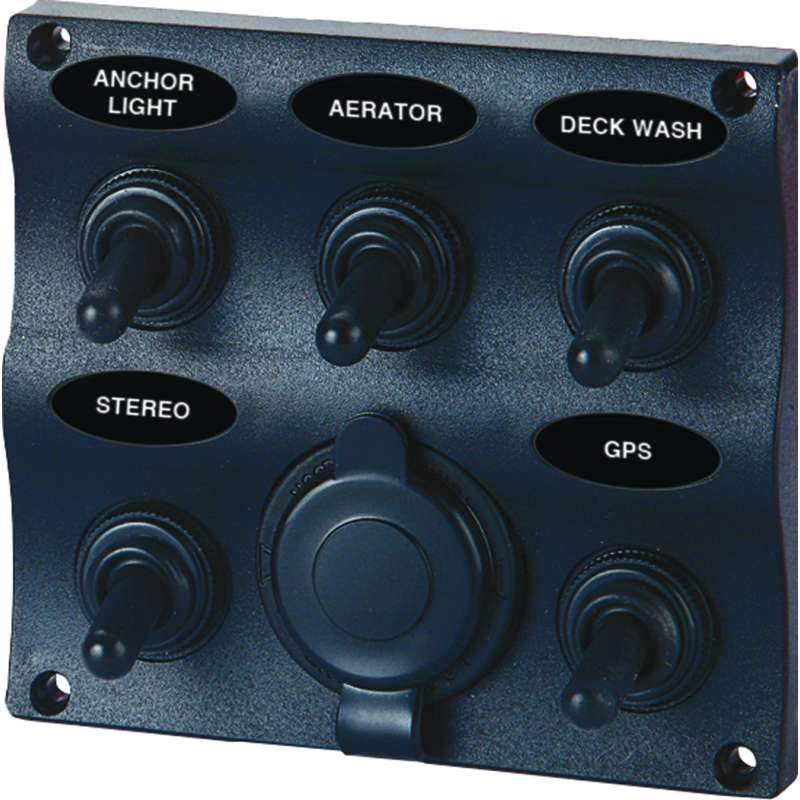 Kayak Battery Box Waterproof Seasense LED Switch Panel 8-Gang 50031288 ...