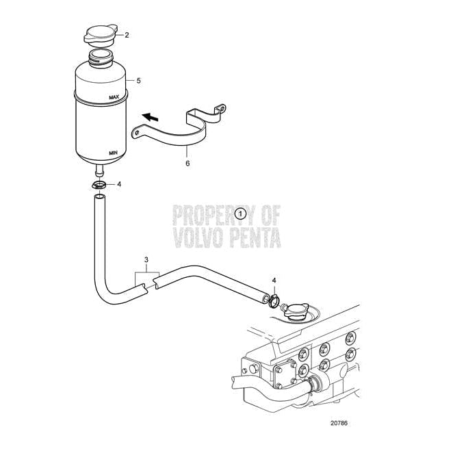 Volvo Penta 3812272 Expansion Tank | FirstChoiceMarine.com – First ...