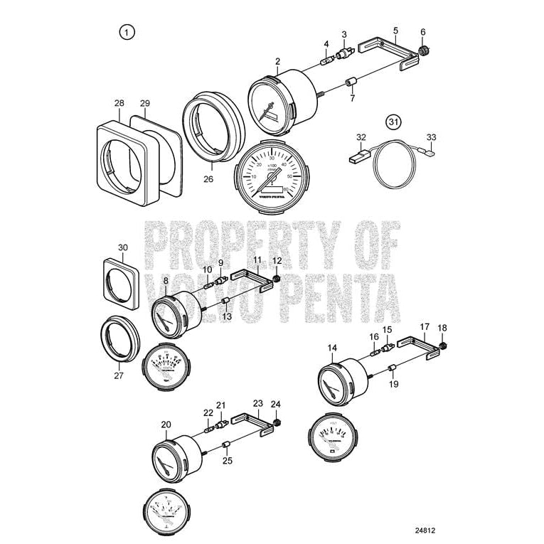 Volvo Penta 3855604 Gauges | FirstChoiceMarine.com – First Choice Marine